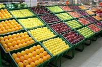 China Plastic Crates for Fruit Harvest and Storage Internal Size 570*370*210mm Silk Printing for sale