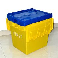 China 171 ltr Industrial Storage Container Stackable Harvest Crates With Lids Wine Storage for sale