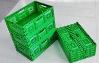 China Heavy Duty Collapsible Plastic Crate Storage Vegetable Stackable Wholesale Foldable Crate Plastic for sale
