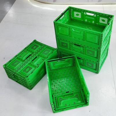 China Collapsible Plastic Crate 600x400 Foldable Plastic Crate Manufacturer For Returnable Logistics for sale
