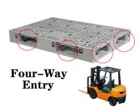China Plastic Pallet Manufacturer 1100×1100mm Heavy Duty Industrial Pallet For Warehouse & Logistics for sale
