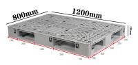 China Heavy Duty Euro Standard Plastic Pallet (1200x800x135mm) For Warehouse Logistics for sale