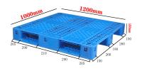 China Static Load 2T Dynamic Load 1T Injection Industrial Plastic Pallet Stackable 1200*1000mm For Euro Logistics Warehouse for sale