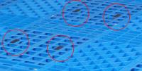 China 1100×1100 Plastic Pallet Three Runner HDPE For Warehouse And Logistics for sale