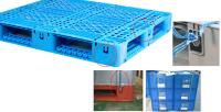 China 1200*800mm Plastic Shipping Pallet Heavy Duty Stackable Warehouse Plastic Pallet For Logistics for sale