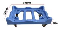 China Logistics Stackable Moving Crates Plastic Container Dolly Cart for sale