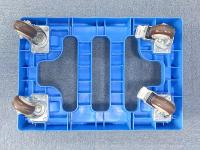 China Heavy-Duty Plastic Dolly Cart For Warehouse Crates & Reusable Logistics Systems for sale
