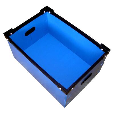 China Foldable Corrugated Plastic Box Reusable Space Saving Packaging PP Corrugated Box for sale