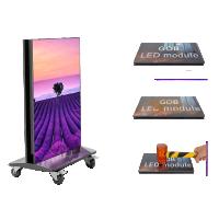 China Tile Grade GOB LED Poster Display Foldable SMD 3 In 1 Pixel for sale