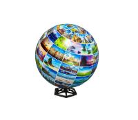 China 360 Degree Full View Spherical LED Display Indoor Outdoor Floor Standing for sale