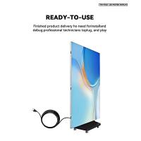 China Indoor Tri Fold LED Poster Display Dustproof For Exhibitions for sale