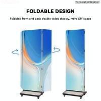 China Indoor Tri Fold LED Poster Display Dustproof For Exhibitions for sale