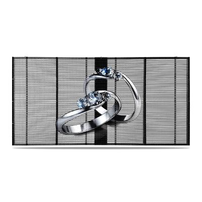 China P3.91-7.82 Indoor Transparent LED Display 1000x500mm 4500CD for sale