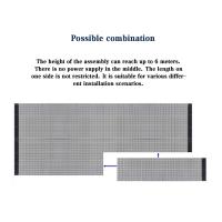 China P3.91 Holographic Transparent LED Display 1000x250mm 3500cd/sqm for sale