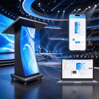 China Lectern GOB LED Screen P1.86 640x960mm Conference Advertising Podium Display for sale
