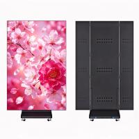 China P1.86 Tri Fold Double Sided LED Poster Screen 1280x1920mm Advertising Display for sale