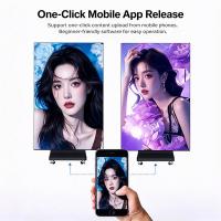 China P1.53 Trifold LED Poster Screen Double Sided 700CD Brightness For Trade Shows for sale