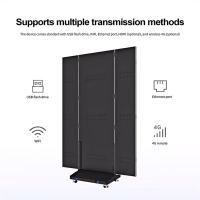 China P1.25 LED Poster Display Tri Fold Double Sided 1280x1920mm Impact Resistant for sale