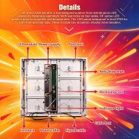 China P8 Large Format Outdoor Fixed LED Screen 960x960mm Common Cathode for sale