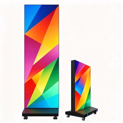 China HB-X2.5 Foldable LED Poster Screen GOB Portable Digital Display 640x1920mm for sale