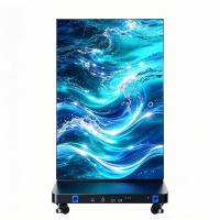 China HB-X1.53 LED Digital Poster Screen Foldable 640x1920mm Slim Aviation Aluminum Body for sale