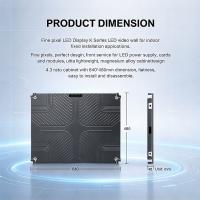 China P1.667 Small Pixel Pitch Indoor Fixed LED Display 640x480mm Cabinet for Exhibition Hall Screen for sale