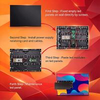 China P2.5 Indoor Fixed LED Screen 640x480mm Cabinet for Supermarket Advertising Wall for sale