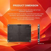 China P2.5 Indoor Fixed LED Screen 640x480mm Cabinet for Supermarket Advertising Wall for sale