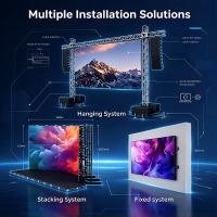 China P2.976 Outdoor Video Wall Rental 500x500mm Cabinet 3840Hz Touring Stage Screen for sale