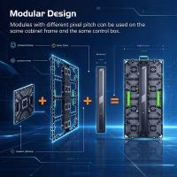China P2.976 Outdoor Video Wall Rental 500x500mm Cabinet 3840Hz Touring Stage Screen for sale