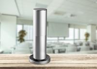 China Cylindrical Silver 200m³ Air Nebulizing Aroma Diffuser / Electric Aroma Oil Diffuser With 100ml Canister for sale
