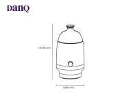 China Rechargeable Room Scent Oil Diffuser Wooden Glass Material for sale