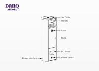 China Wifi Controlled Professional Electric Scent Diffuser Build In Fan for sale