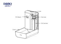 China Plastic Wall Mounted Scent Air Machine With Key And Lock Design For Public Places for sale