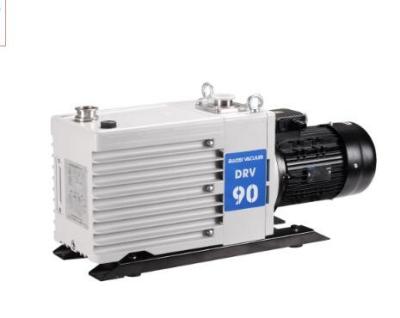 China 90 m³/h Two-stage Oil Sealed Rotary Vane Vacuum Pump DRV90 RAL 7047 for sale