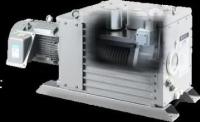 China 255m³/h  Oil Lubricated Dual Stage Rotary Vane Vacuum Pump Compact Size Painting Surface for sale