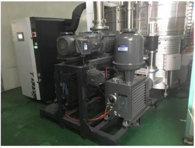 China 2200m3/H Oil Sealed Industrial Vacuum Pump System For Coating JZ600-2H  Green Color for sale