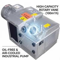 China 60 m³/h，rotary vane low-pressure compressor,oil-free, air-cooled,KDE60 for sale