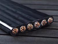 China Flat Flexible Traveling Cable for Crane or Conveyor YFFB-PUR 30*1.5 PUR Black Jacket, weather resistance for sale