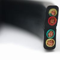 China Flat Flexible Traveling Cable for Crane or Conveyor Black Jacket with Mixed structure for sale