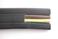 China Flat Flexible Traveling Cable for Crane or Conveyor in Black Jacket for sale