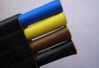 China Flat Flexible Traveling Cable for Crane or Conveyor Black Jacket with Mixed structure for sale