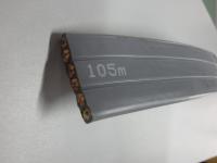 China Flat Flexible Traveling Elevator Cable with TV Camera Cable in Grey Color for sale