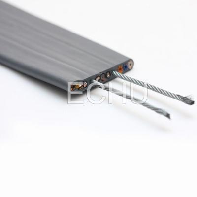 China Flat Flexible Traveling Cable for Elevator with CE certificate TVVBG  with Special PVC Jacket for sale