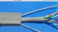 China Flat Flexible Traveling Elevator Cable with TV Camera Cable in Grey Color for sale