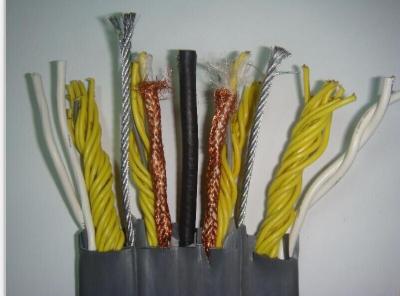 China Flat Flexible Traveling Cable for Elevator with CE certificate TVVBG  with Special PVC Jacket for sale