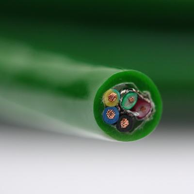 China PUR wear resistant with overall copper screen robot cable EKM70973 with ROHS 0.14sqmmx12Cores for sale
