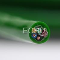 China Special Cable for Drag Chains EKM71373 with Shield for machine or equipments bending frequently in green color for sale