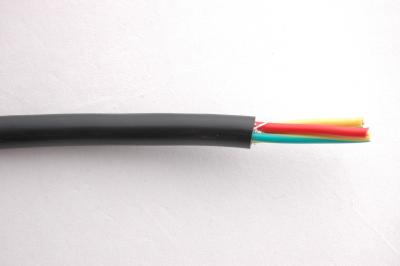 China PVC Insulation Flexible Round Control Cable KVV 450/750V in black color for sale