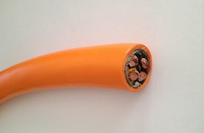 China Special Cable for Drag Chains TRVV 4Cx4sqmm for machine or equipments bending frequently in Orange Color for sale